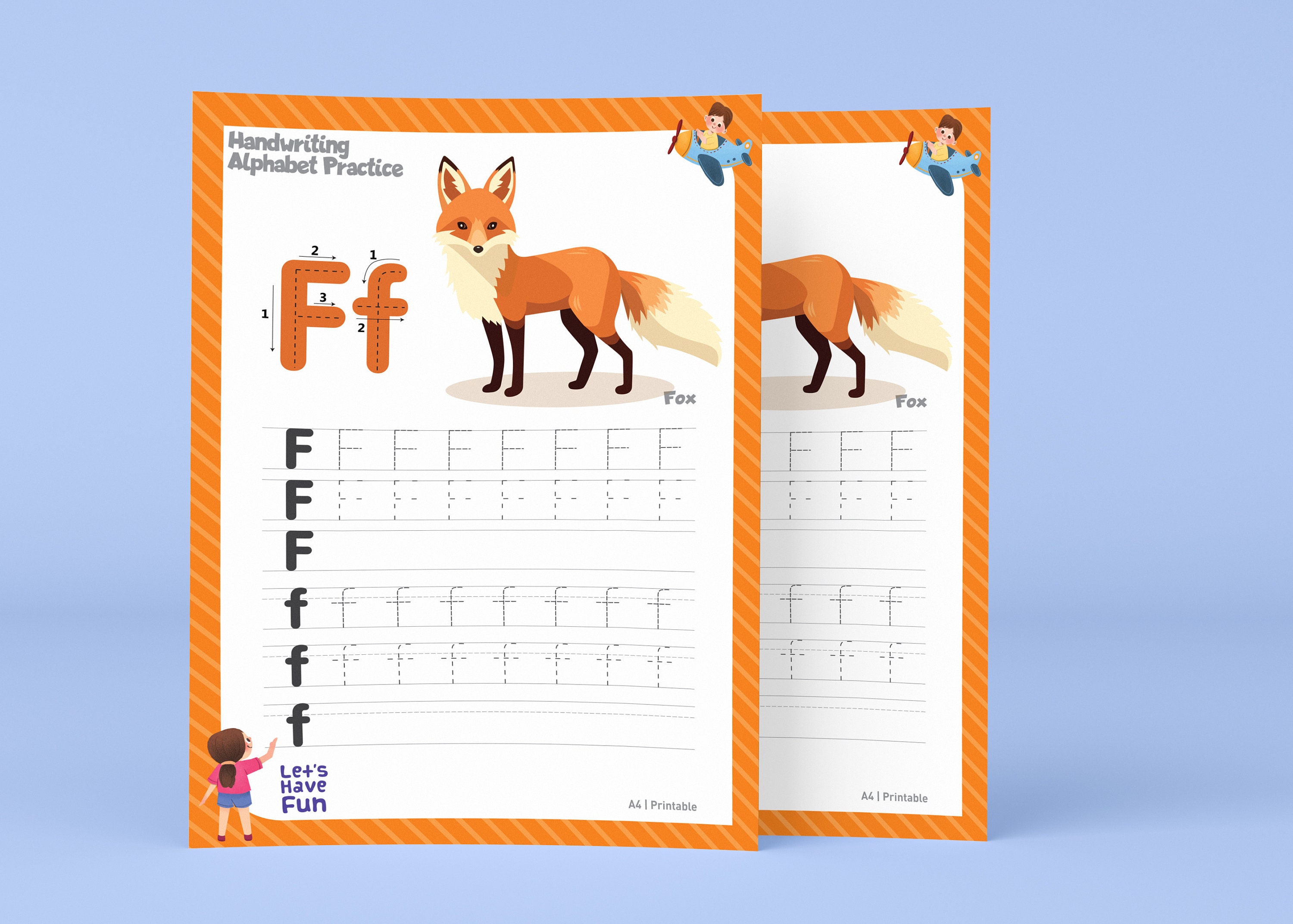 Cursive Alphabet Practice for Kids, Enriched With Animals A-Z - Etsy