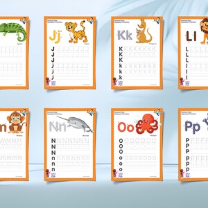 Cursive Alphabet Practice for Kids, Enriched With Animals A-Z - Etsy