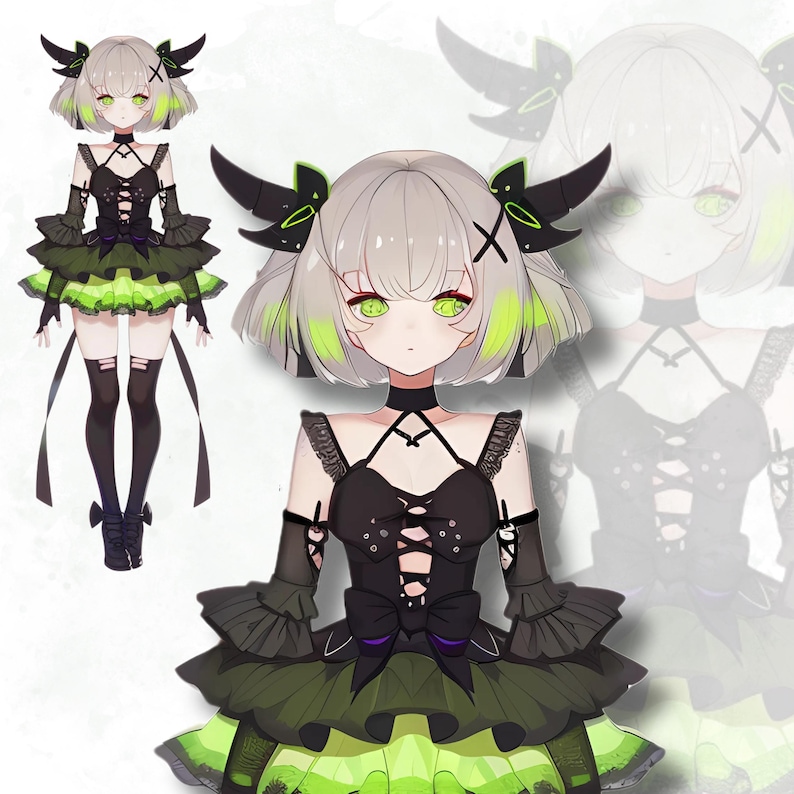 Custom 3D Vtuber Avatar: Vroid Model for Vrchat & Unity - Etsy
