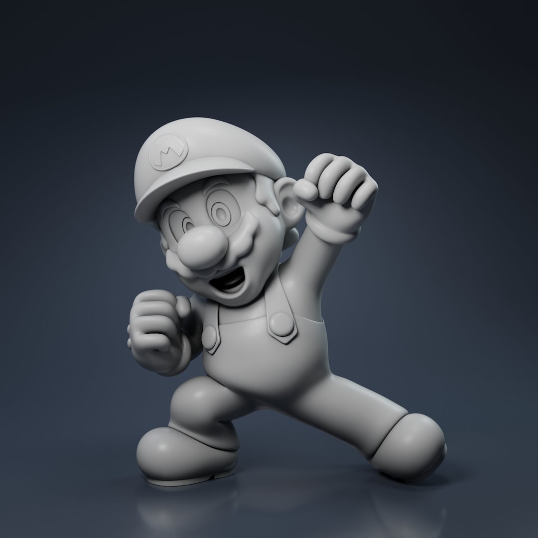Super Mario Characters 3D STL File for 3D Printer, Action Figure, 3D ...