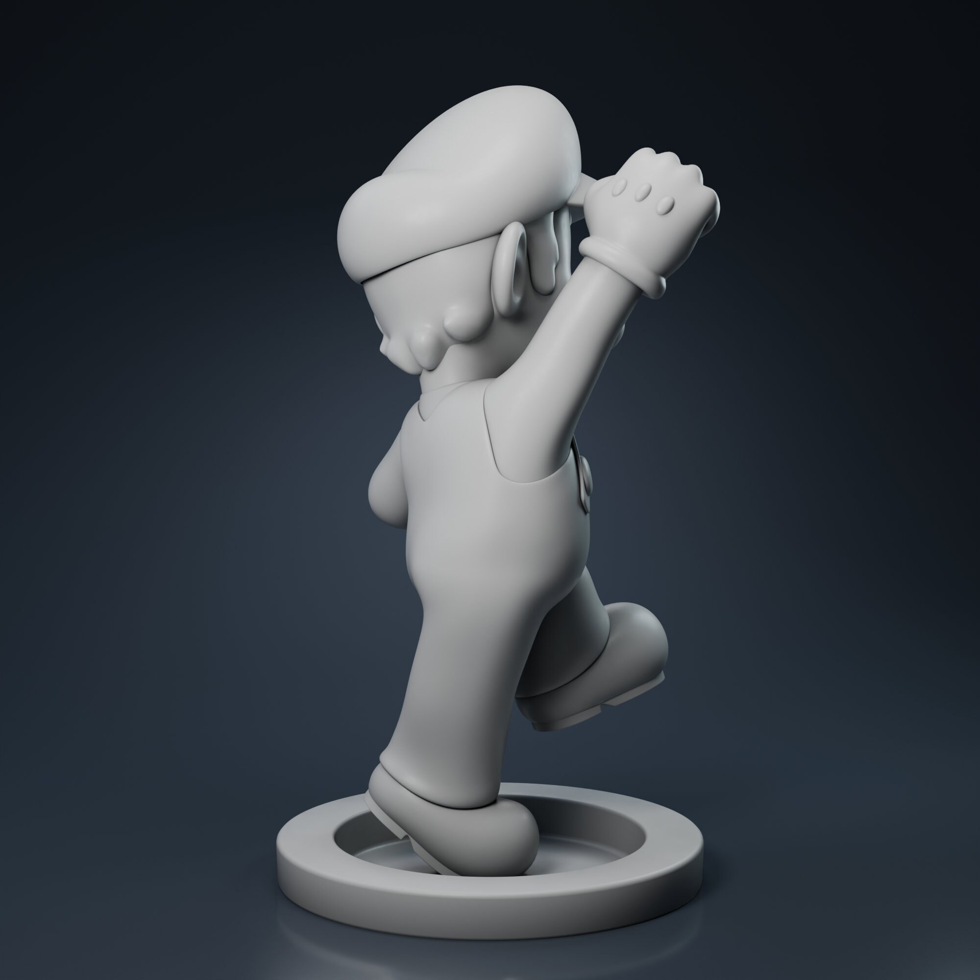 Luigi - Super Mario 3D STL File for 3D Printer (digital Download ...