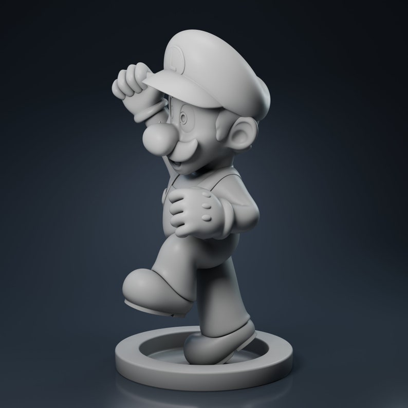 Luigi Character - Super Mario Characters 3D STL File for 3D Printer ...