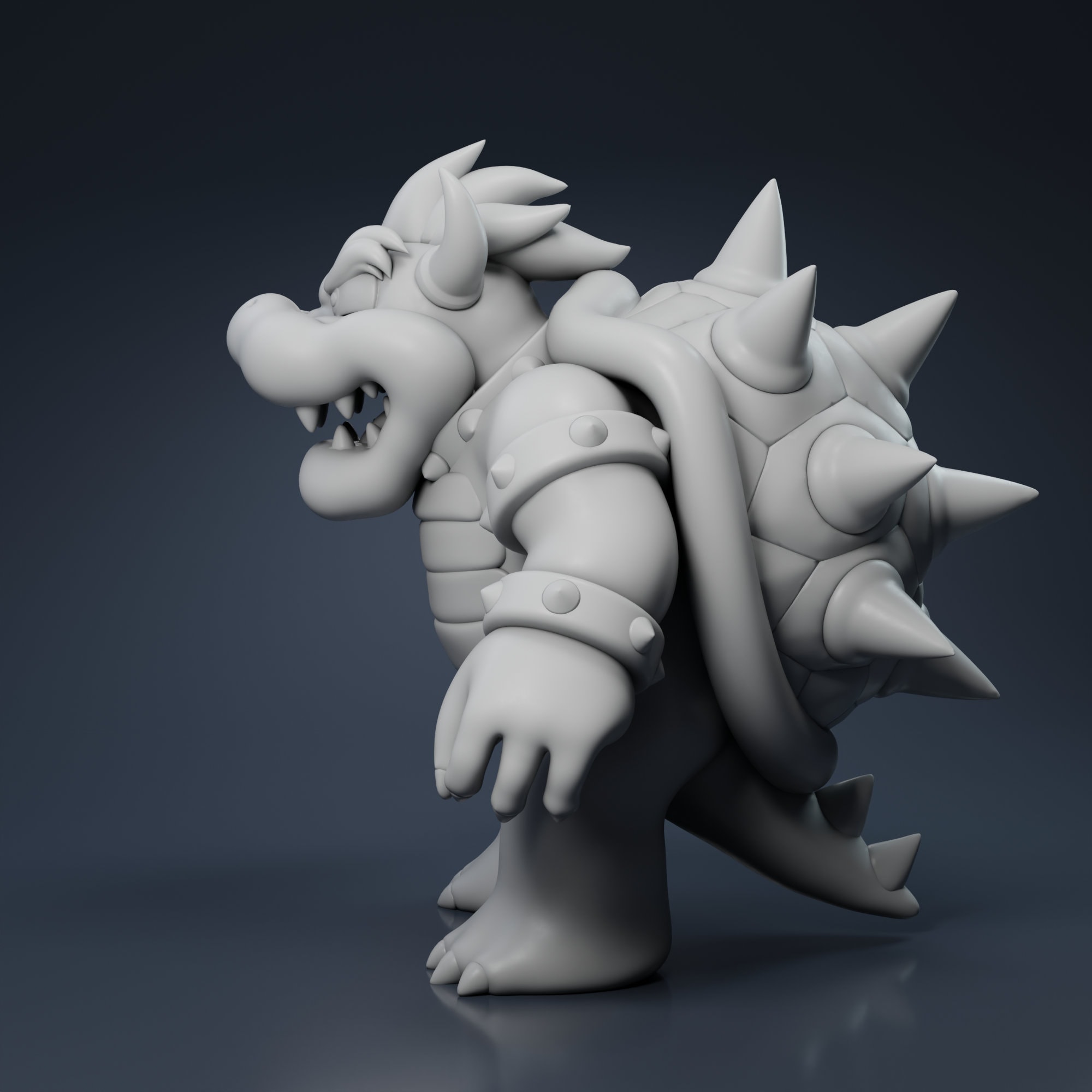 Bowser Character Super Mario Characters 3D STL File for 3D Printer ...