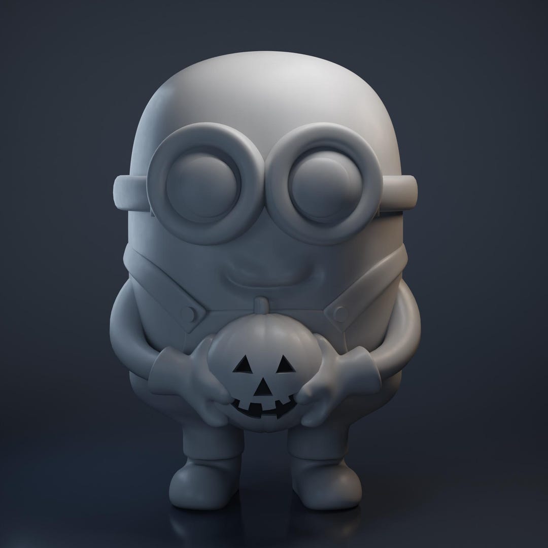Minion Pumpkin STL File, 3D Printer Model (digital Download) - Etsy