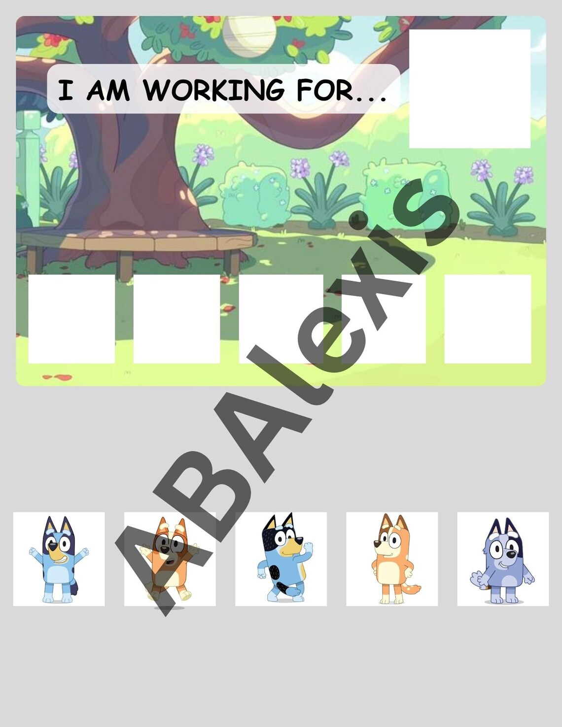 Bluey Token Boards - Set of 5 & 10 Tokens - Etsy