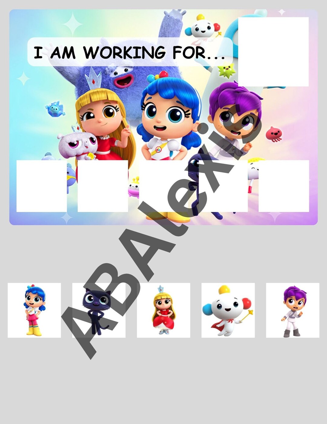 True and the Rainbow Kingdom Token Boards - Set of 5 & 10 Tokens - Etsy