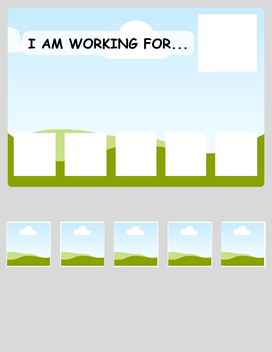 Customizable Token Board; 5 Tokens - Etsy