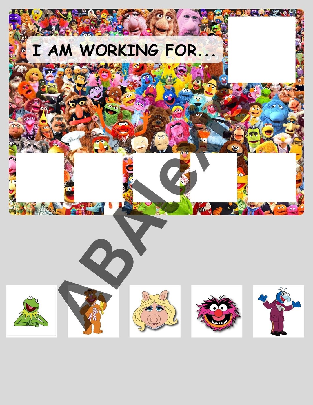 Muppet Token Boards - Set of 5 & 10 Tokens - Etsy