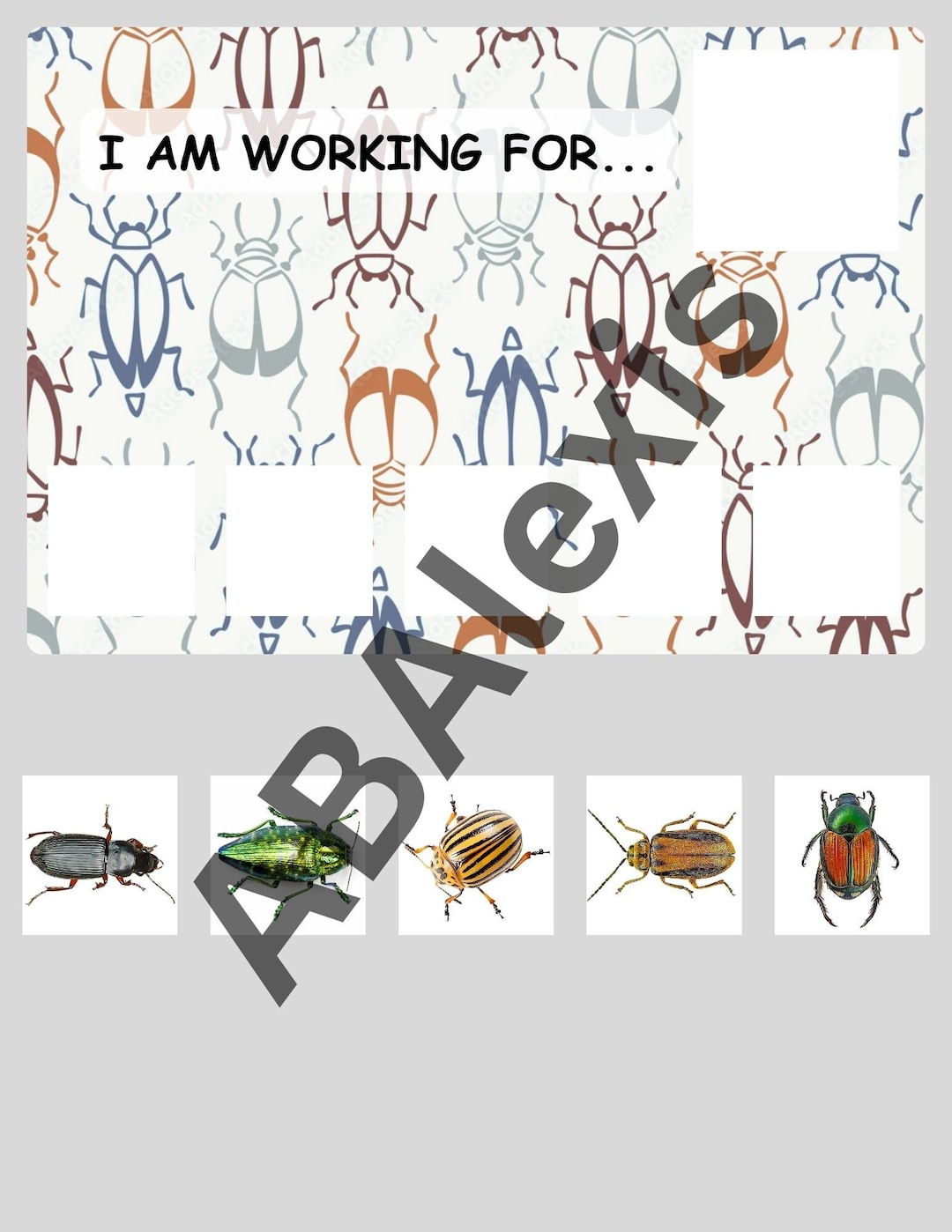 Beetles Token Boards - Set of 5 & 10 Tokens - Etsy