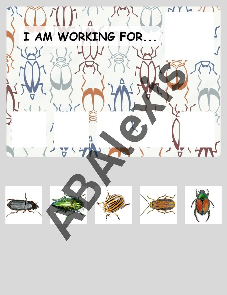 Beetles Token Boards - Set of 5 & 10 Tokens - Etsy