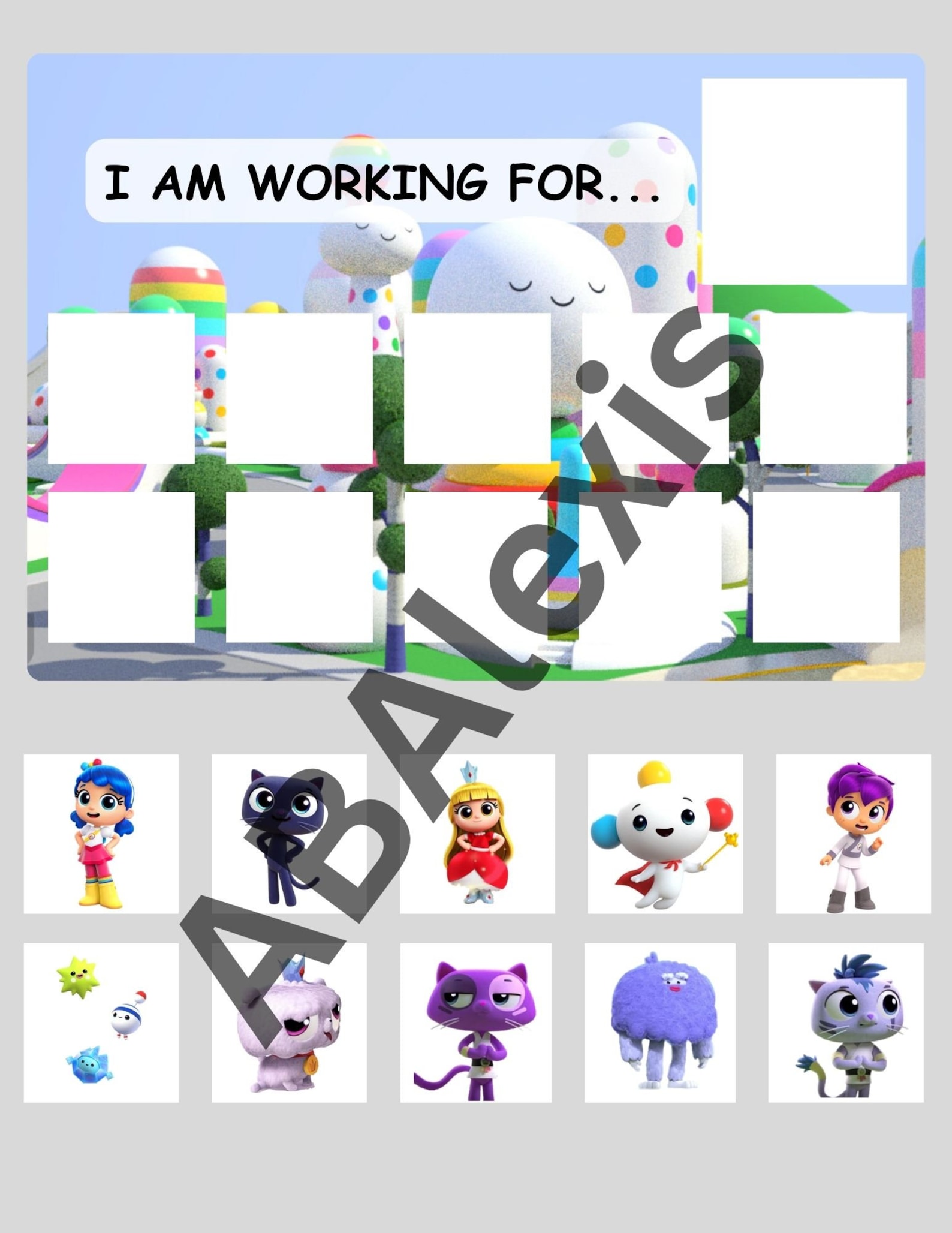 True and the Rainbow Kingdom Token Boards - Set of 5 & 10 Tokens - Etsy