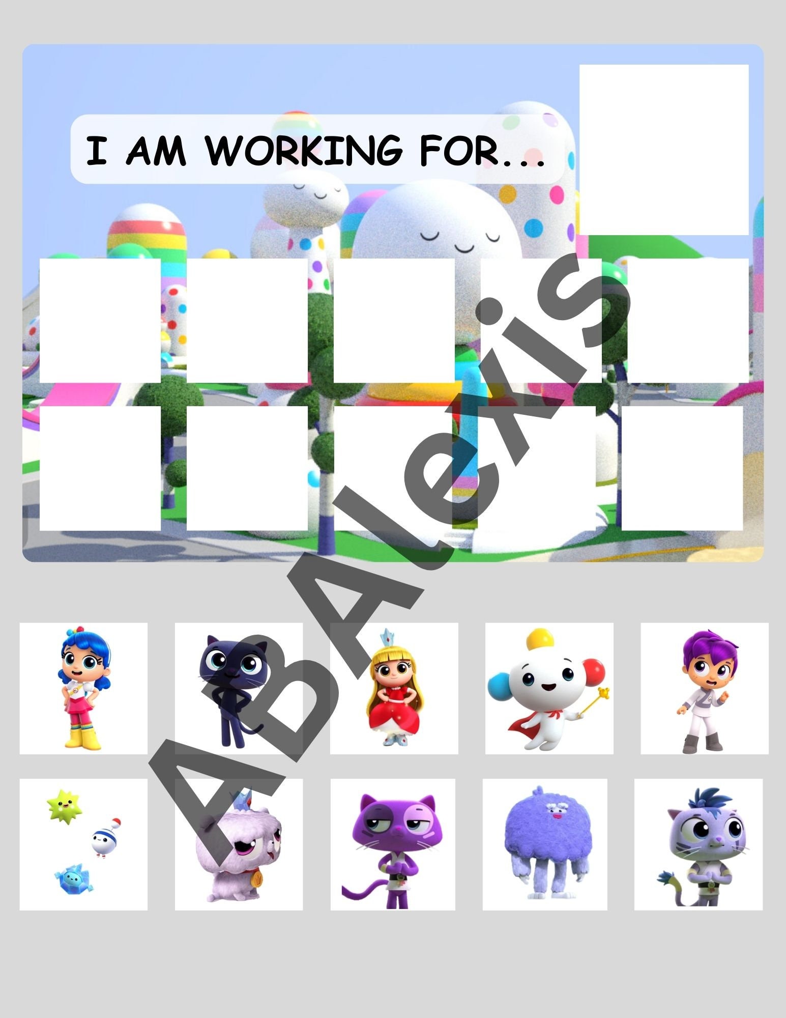 True and the Rainbow Kingdom Token Boards - Set of 5 & 10 Tokens - Etsy