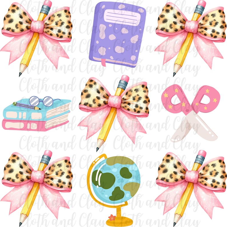 Coquette Teacher Png, Back to School Png, Teacher Png, School Coquette ...