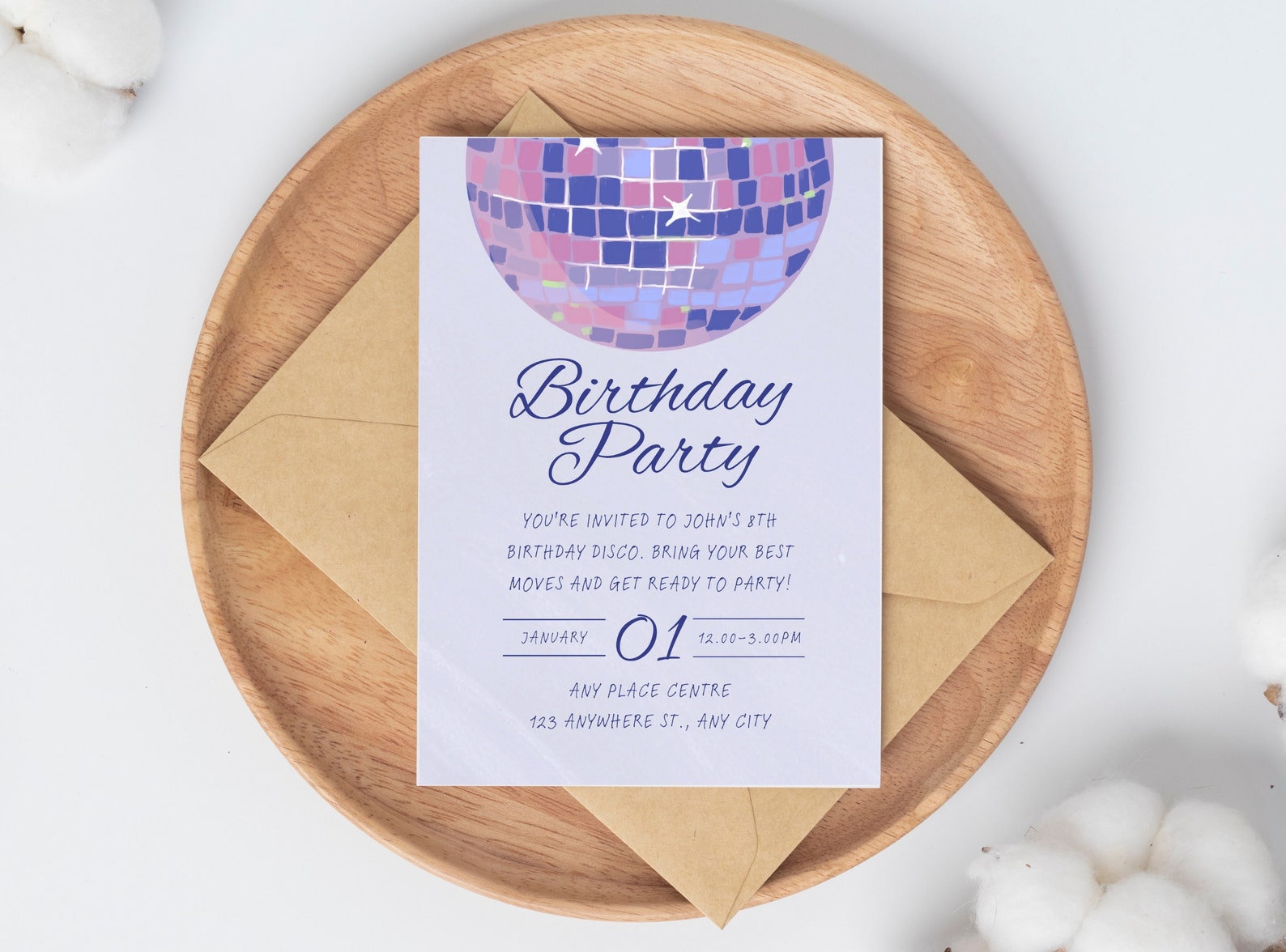 GENDER NEUTRAL INVITE Template, Birthday Party Invitation, Canva ...