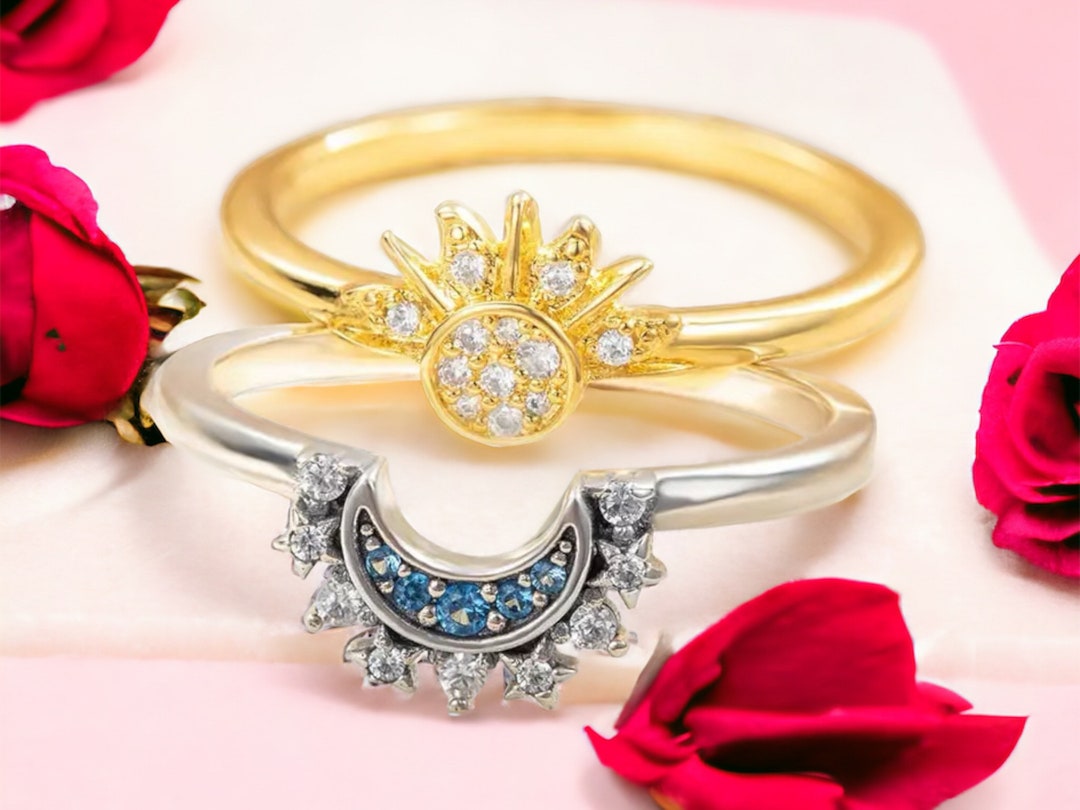Pandora Sun and Moon Ring, Pandora Ring, Gifts for Her, Valentines ...