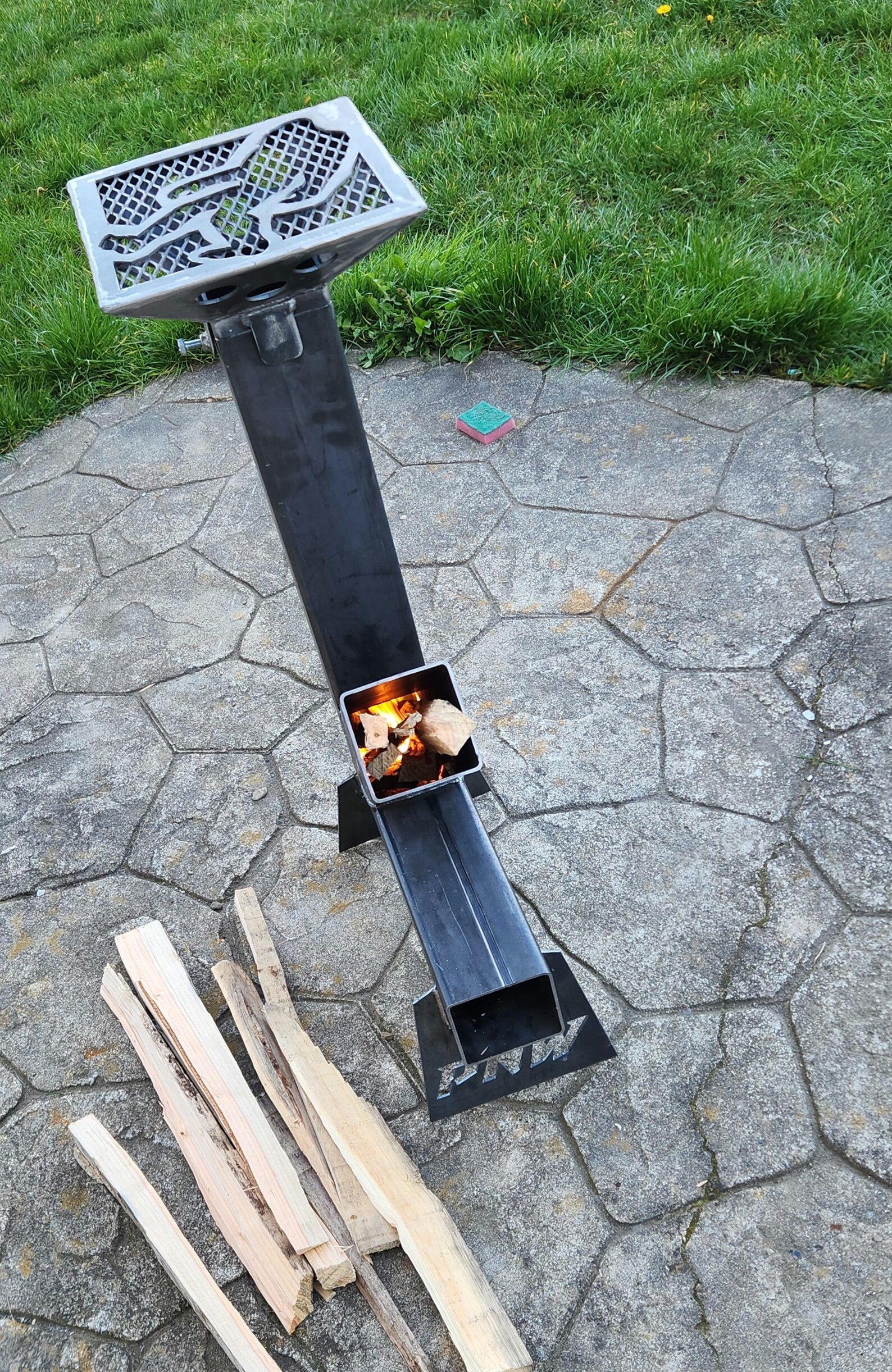 4 Rocket Stove With Sasquatch Cook Top - Etsy