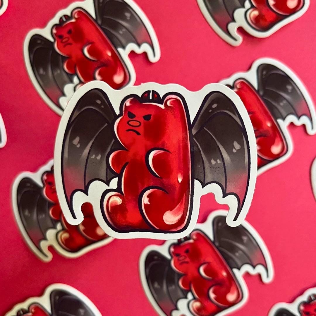 Devil Gummy Bear - Etsy