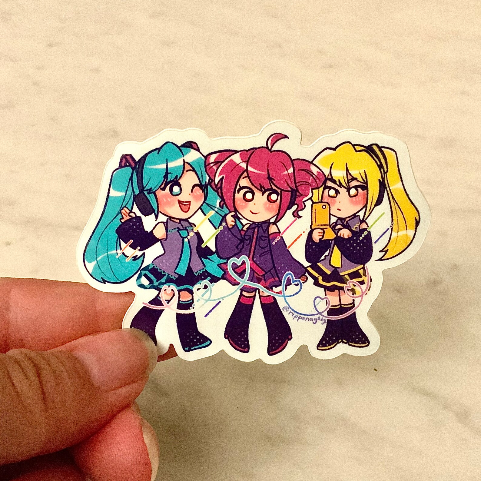 Triple Baka Vocaloid Sticker - Etsy