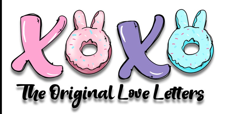 XOXO the Original Love Letters PNG, Cute Sticker and Presents for Best ...