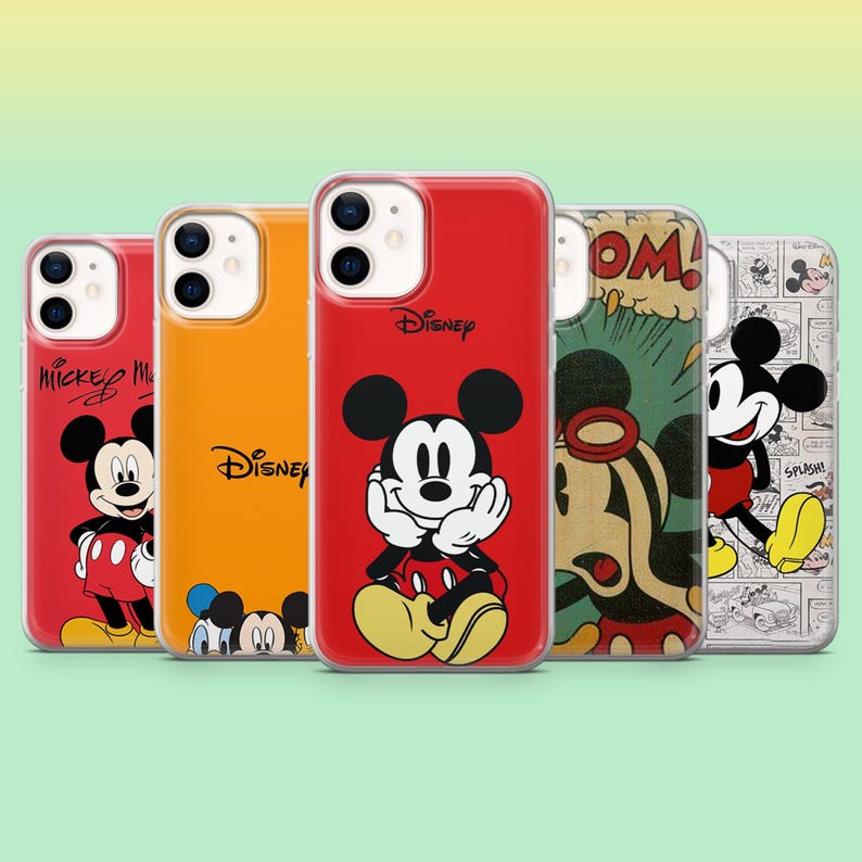 Mickey Mouse Phone Case Disney Inspired Cover for iPhone 16, 16pro, 15 ...