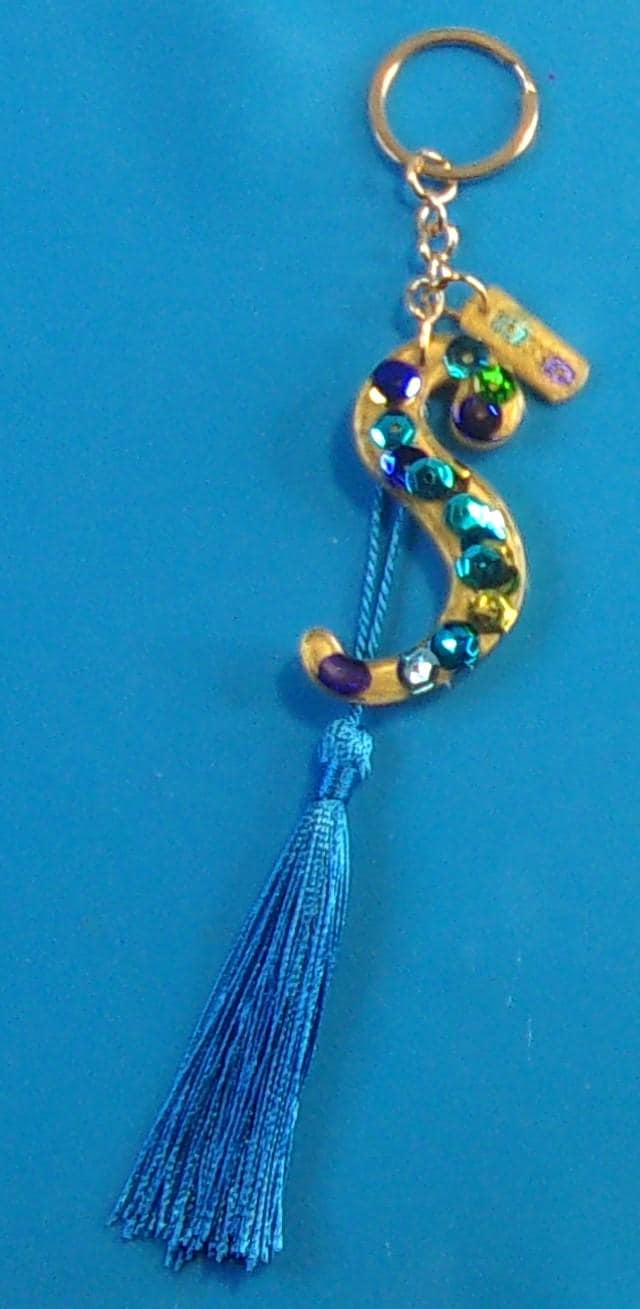 Handmade Letter Resin Keychains With Tassel and Motivational Word ...