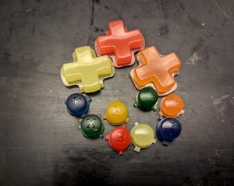 Steam Deck Replacement Buttons Matte Black Snes Style Custom DIY ABXY ...