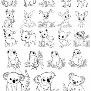 101 Printable Cute Baby Animal Coloring Pages, Children Coloring Book ...