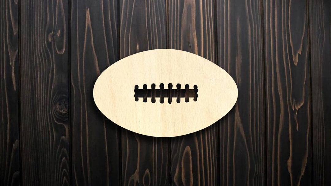 AFL Football 01 Laser Cut Unfinished, Wood Cut-out Shapes Measured in ...