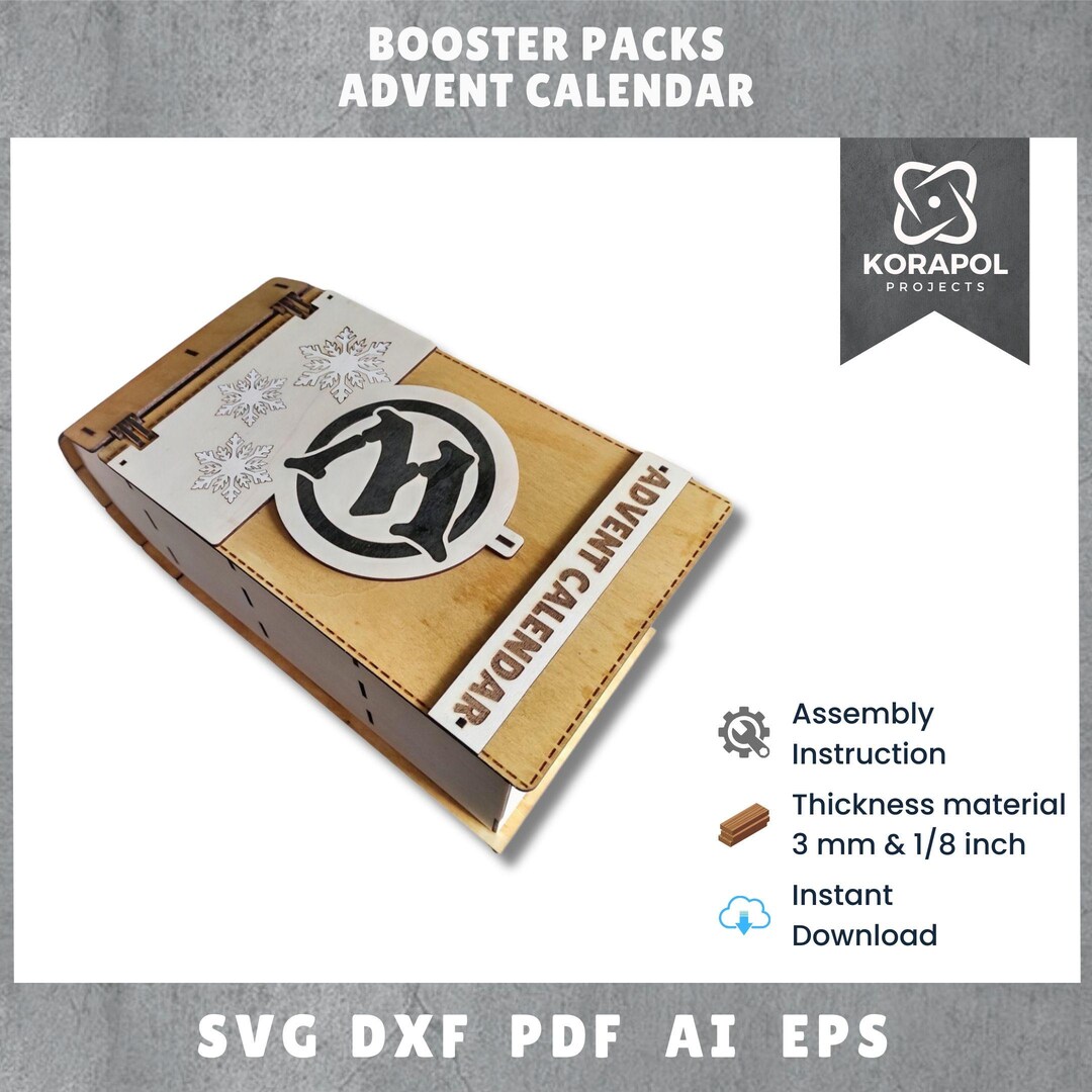 Laser Cut Booster Advent Calendar | MTG Advent Calendar | Lorcana ...