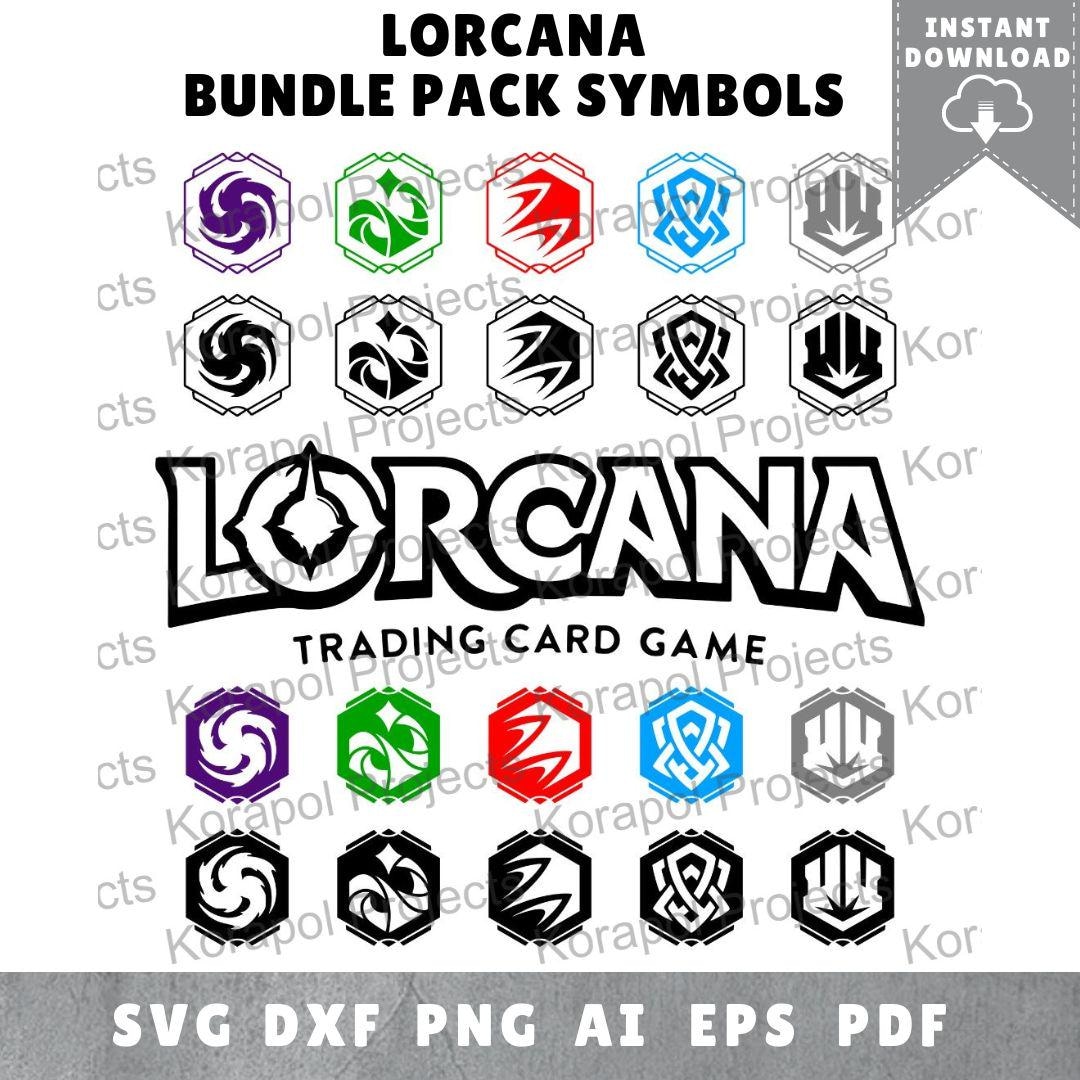 Laser Cut Lorcana Bundle Pack Symbols Lorcana Ink Icons Lorcana Clipart ...