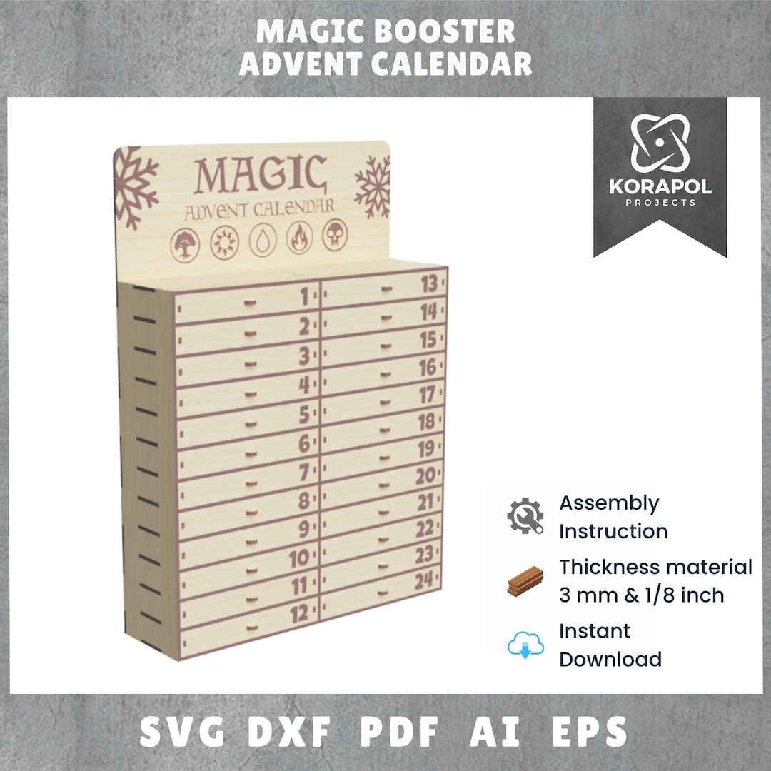 Christmas Magic Booster Advent Calendar MTG 2025, Gift, Storage ...