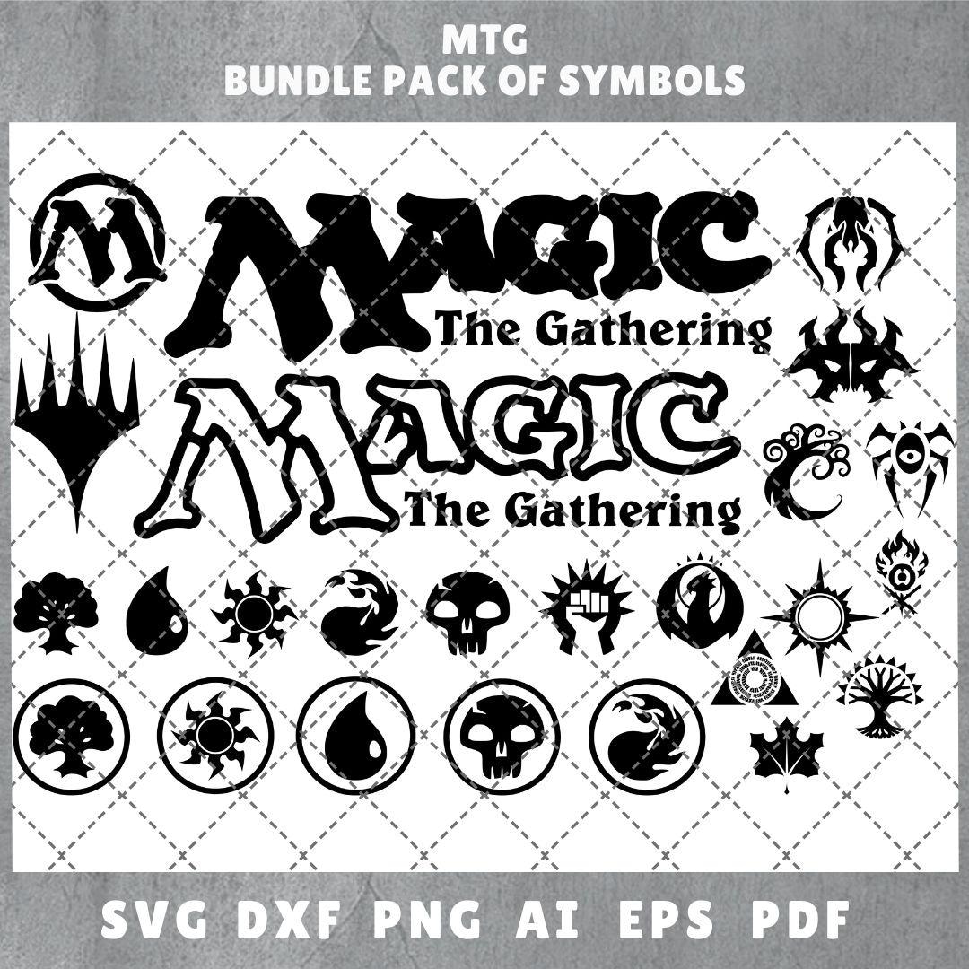 Laser Cut MTG Bundle Pack of Mana Symbols | Clipart | MTG Icons | MTG ...