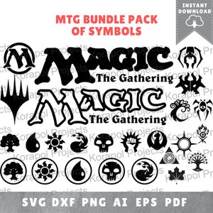 Laser Cut Magic the Gathering Bundle Pack of Symbols MTG Icons MTG ...