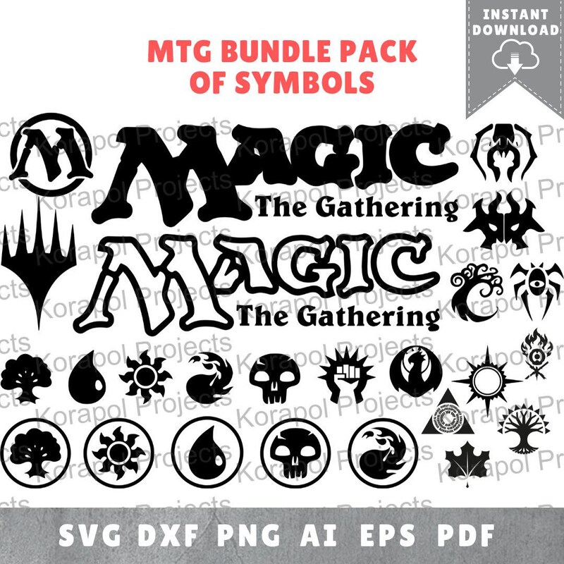 Magic Gathering Svg - Etsy