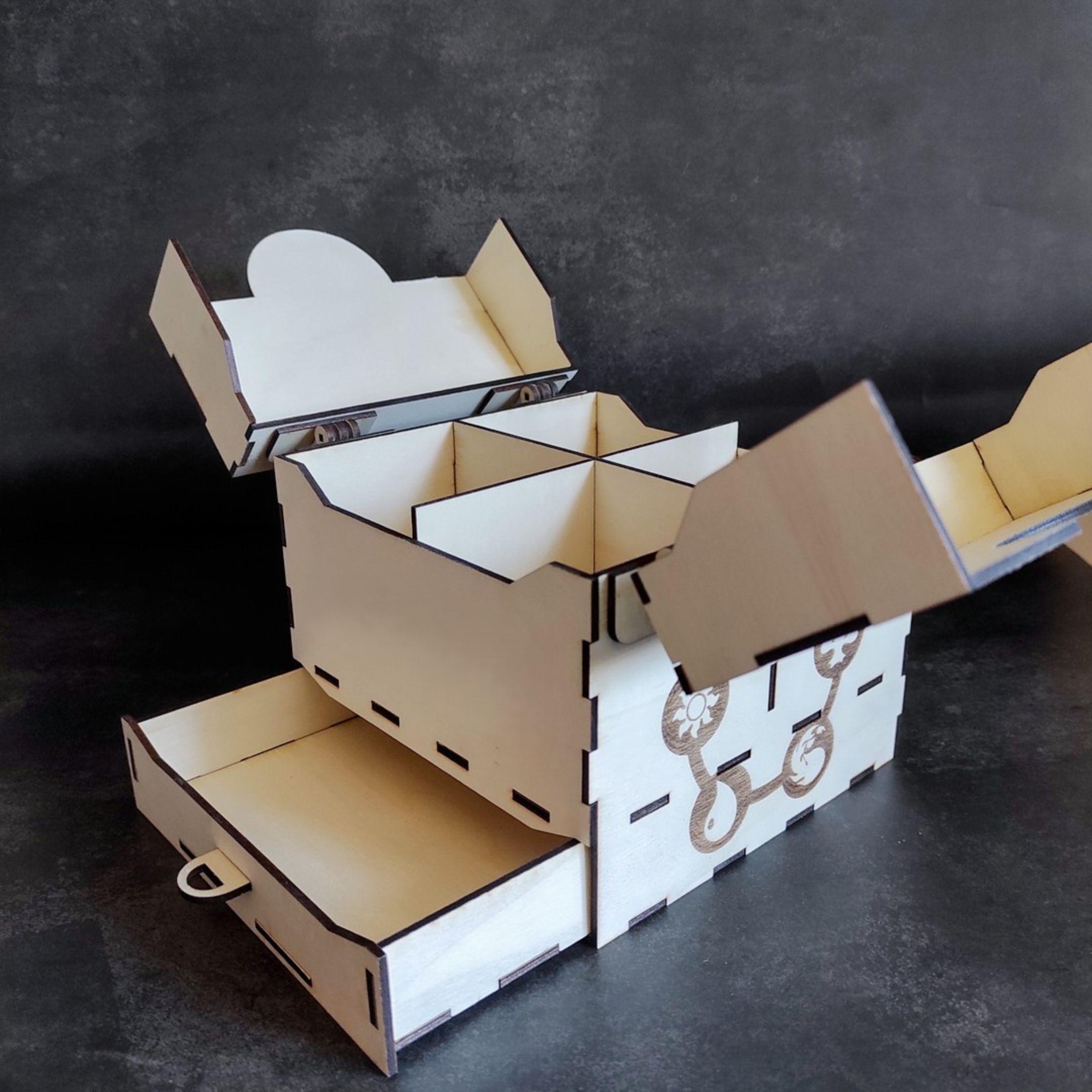 Laser Cut MTG Commander Deck Box Card Holder, Gift, Proxy, 400 Cards ...