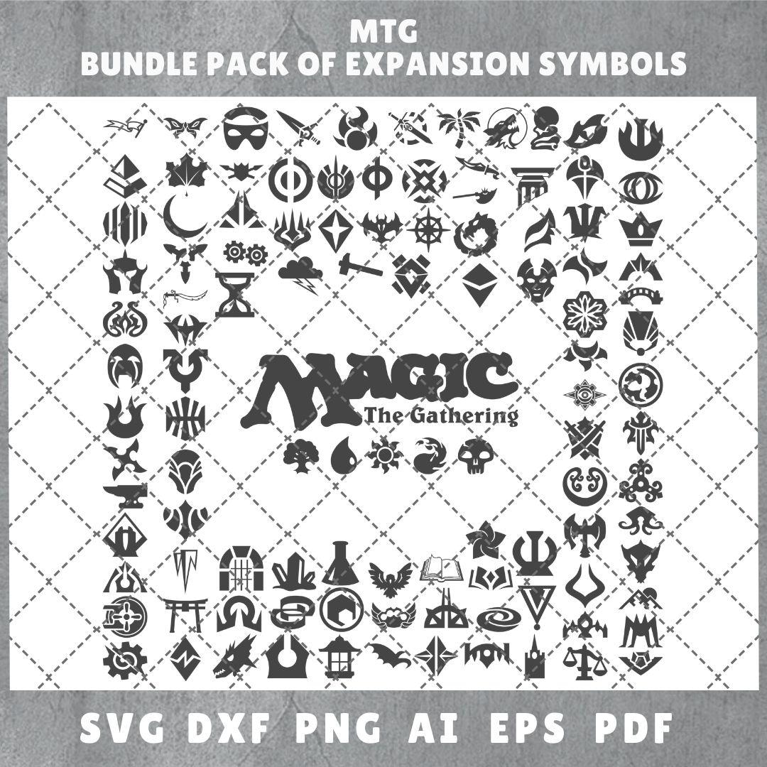 Magic the Gathering Bundle Pack Expansion Symbols MTG Icon MTG Clipart ...