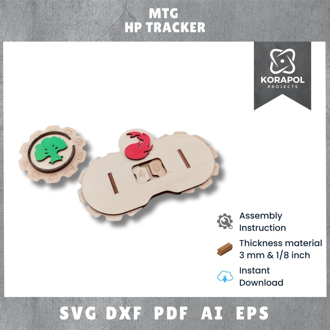 MTG Life Counters | MTG Accessories | Gift | Commander Health Tracker ...
