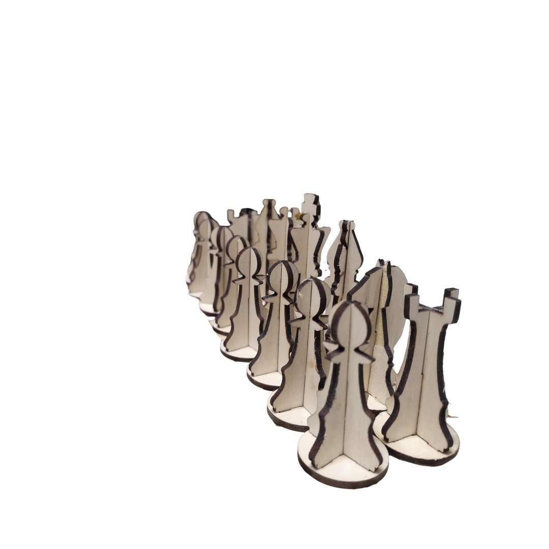 Digital SVG DXF File Laser Cut Chess File, Checkers, 3D Chess, Board ...