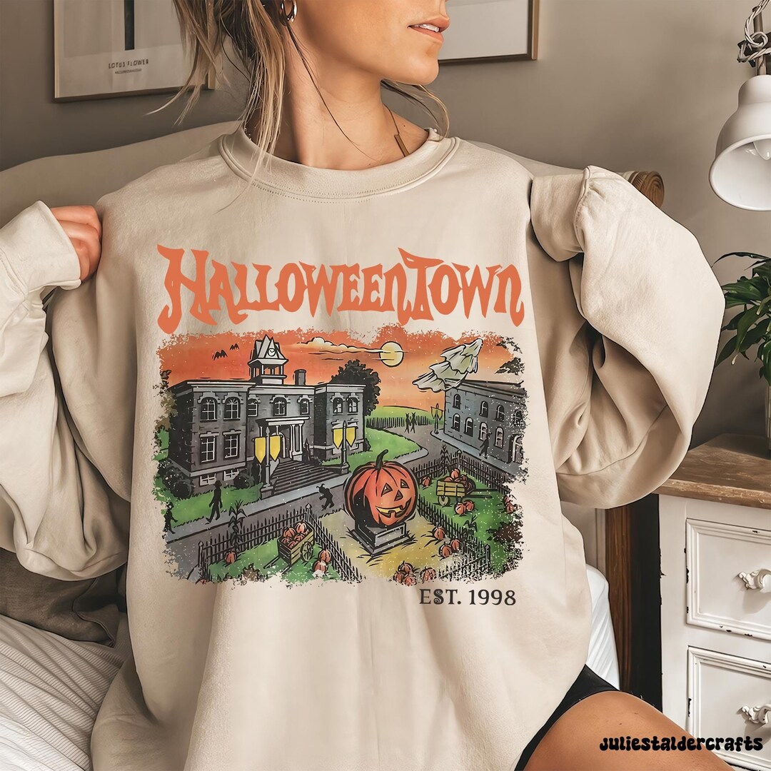 Halloween Town Est 1998 PNG Download, Vintage Halloweentown Png ...
