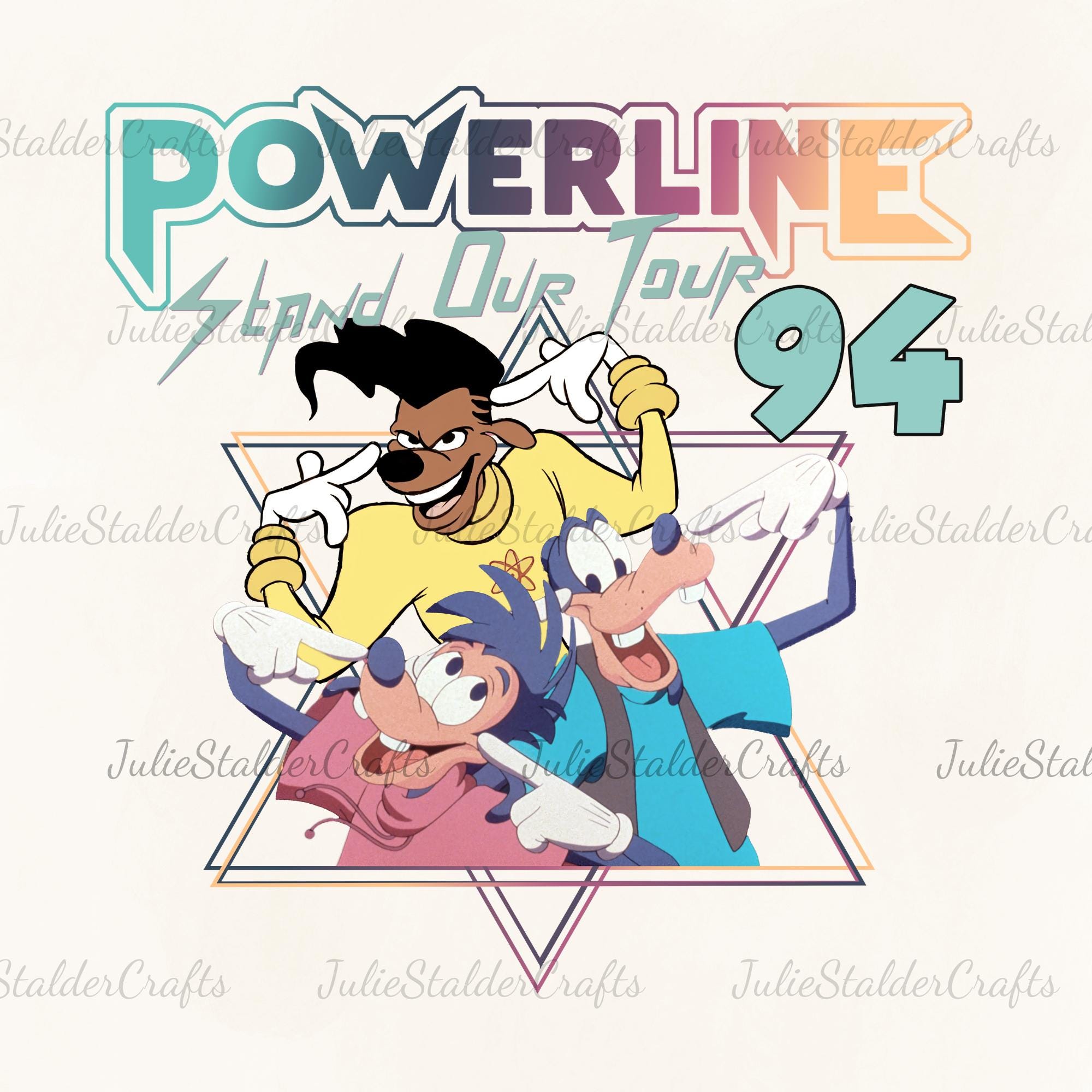 Vintage Disney Powerline Png, Disney 90s A Goofy Movie Powerline Stand ...