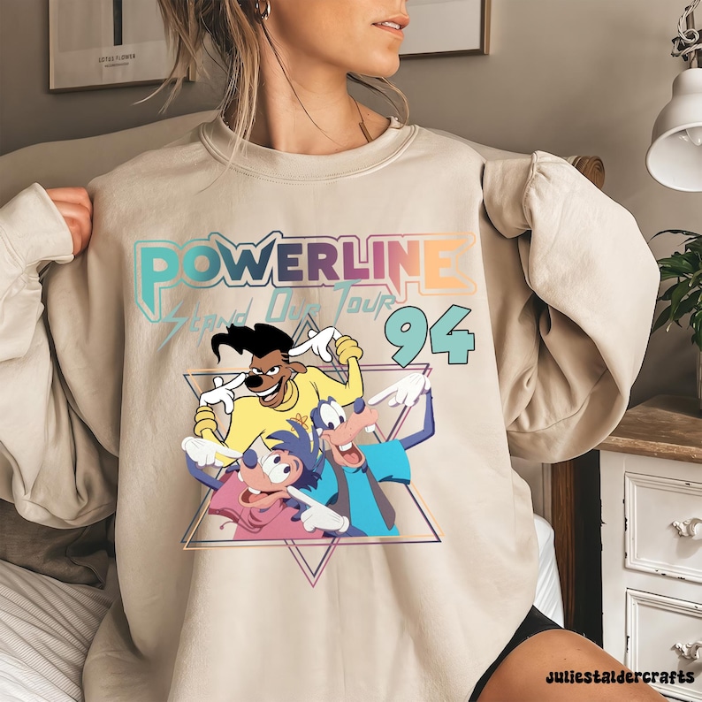 Vintage Disney Powerline Png, Disney 90s A Goofy Movie Powerline Stand ...