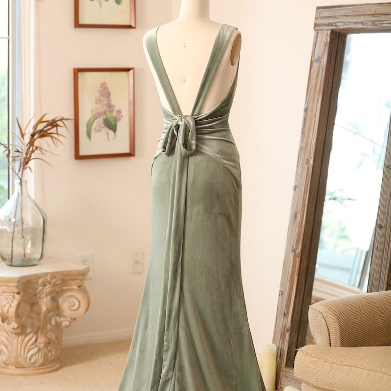 Red Velvet Dress V Neck - Etsy