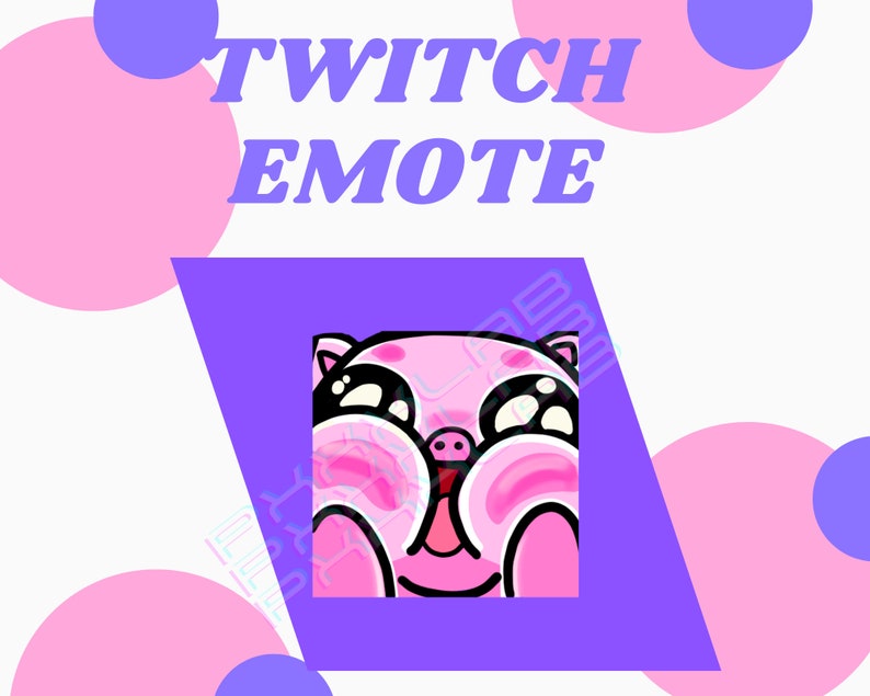 Twitch Emote POG | Discord Emote POG | Cute Pig Twitch Emote Wow POG ...
