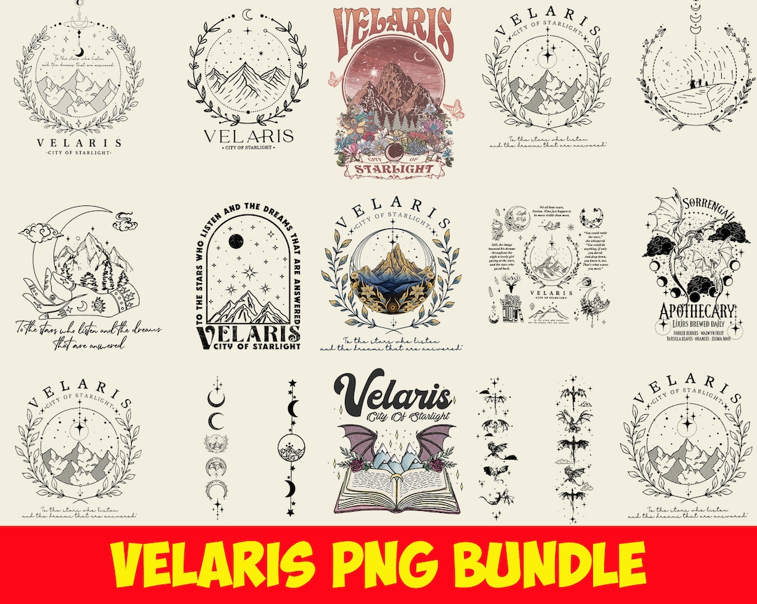 Velaris City of Starlight ACOTAR PNG Bundle, to the Stars City of ...