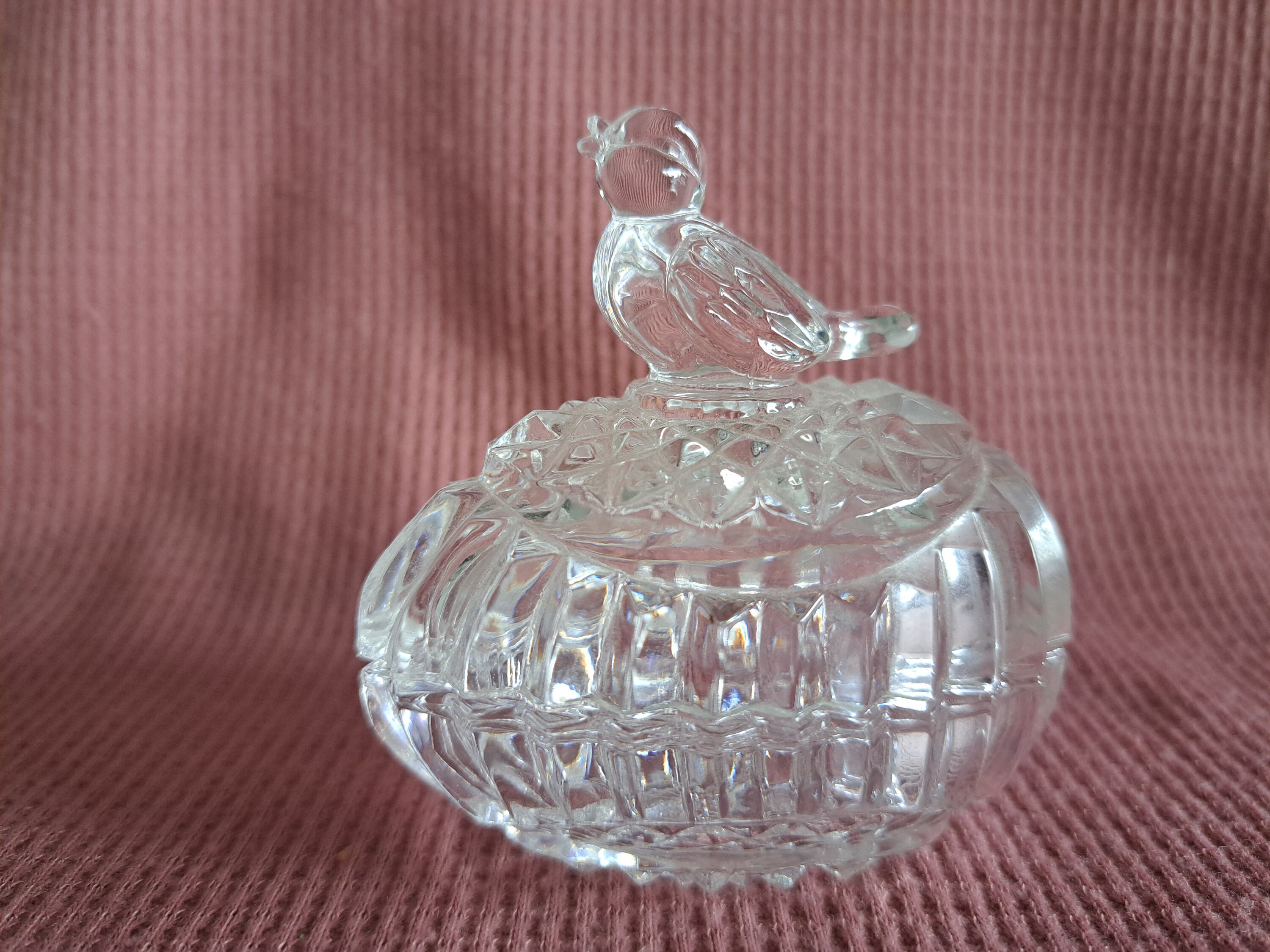 Hofbauer Birds Trinket Box Crystal Glass - Etsy