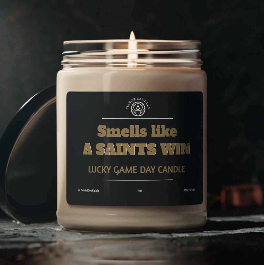 Smells Like A Saints Win Candle Unique Gift Idea Football Candle NFL ...