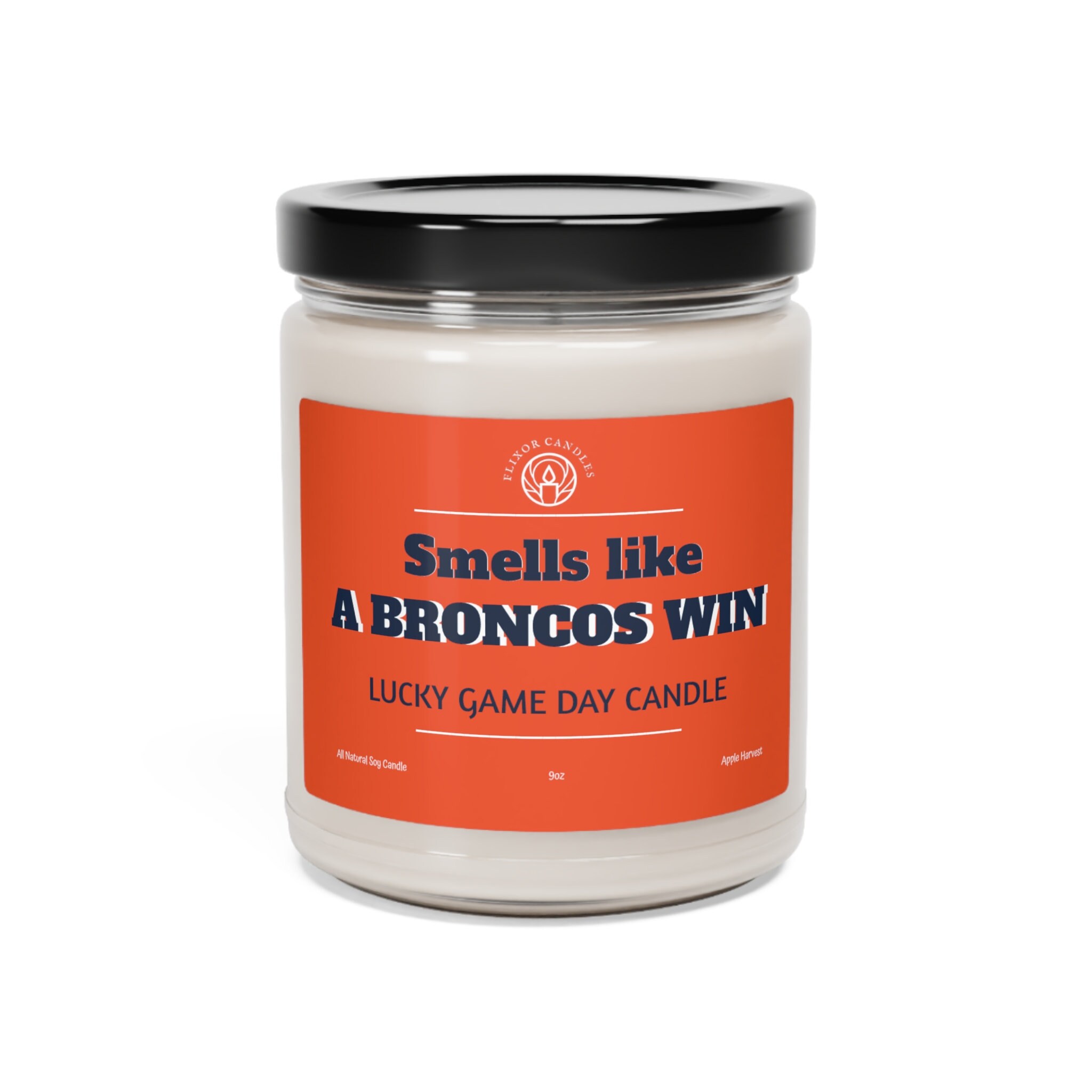 Smells Like a Broncos Win Candle |football Fan Gift | Game Day Decor ...