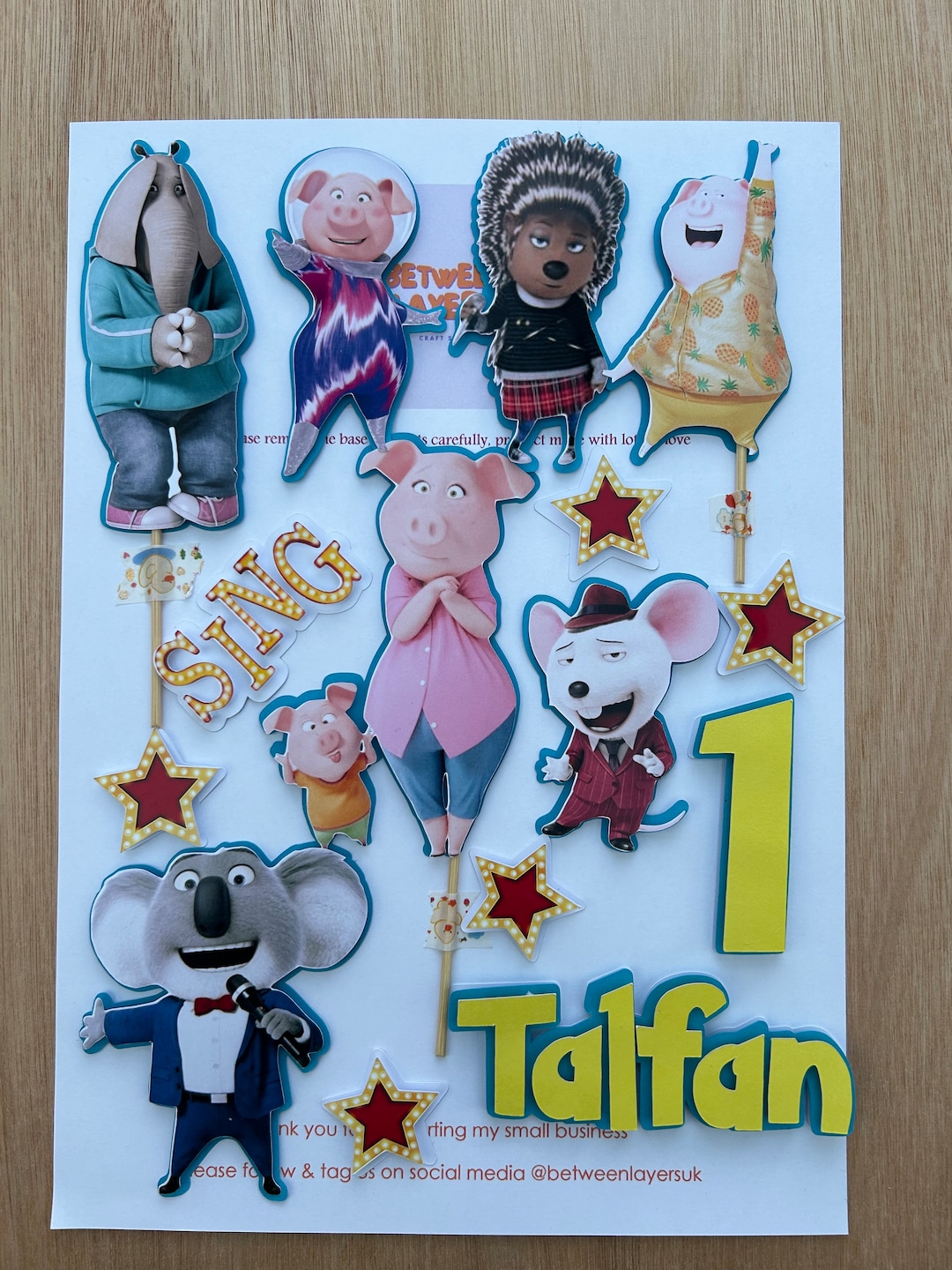 Sing Cake Topper - Etsy