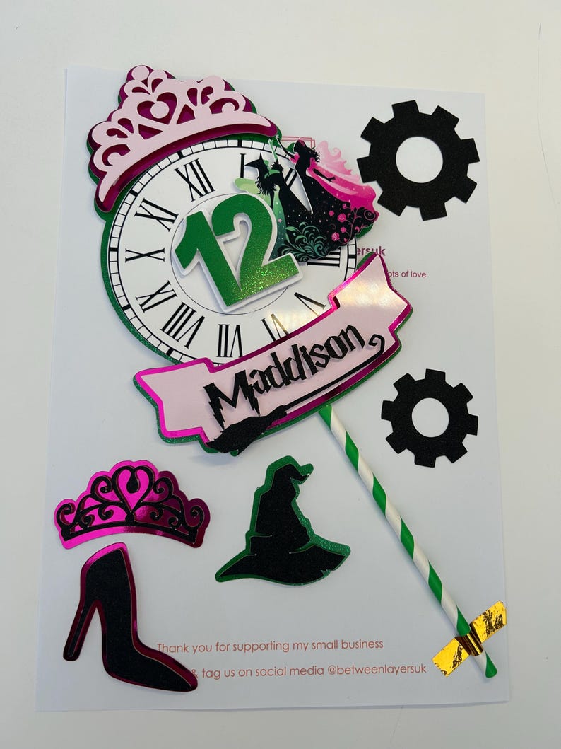 Wicked Cake Topper Set - Etsy UK