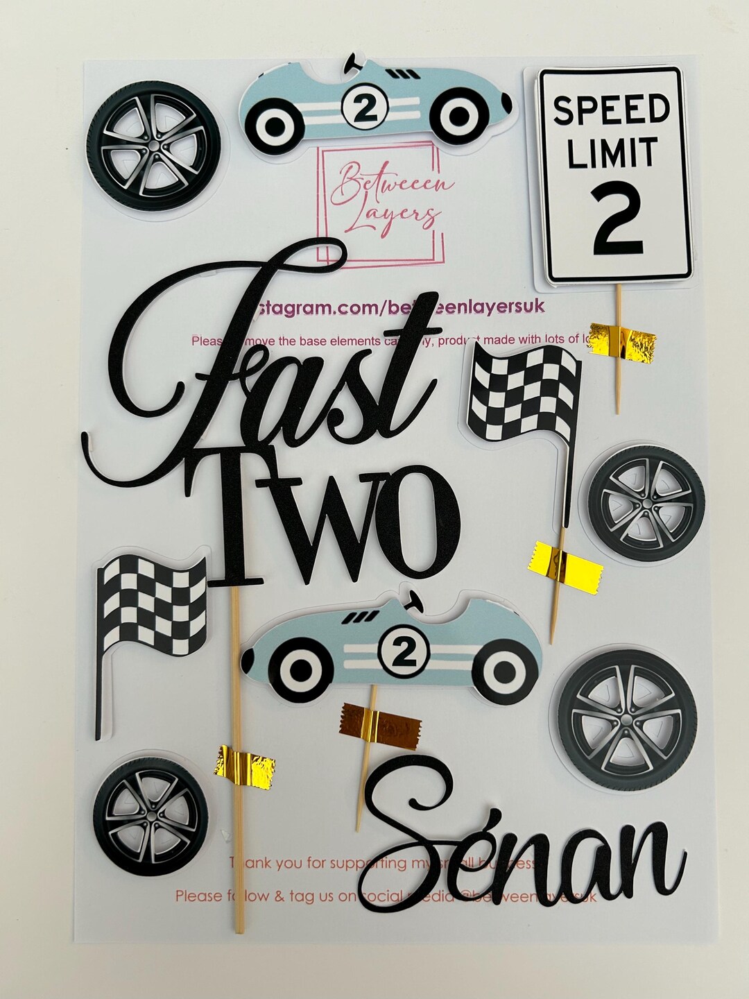Fast One Cake Topper - Etsy